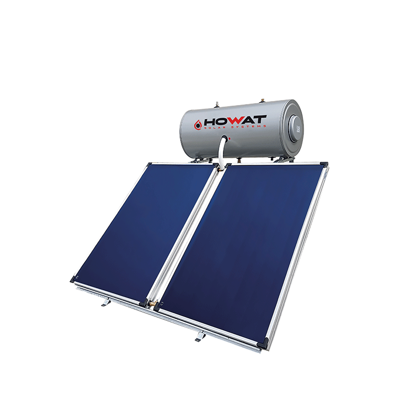 Ηλιακός Θερμοσίφωνας Τριπλής ενέργειας Glass 160lt Howat Επιλεκτικός ...